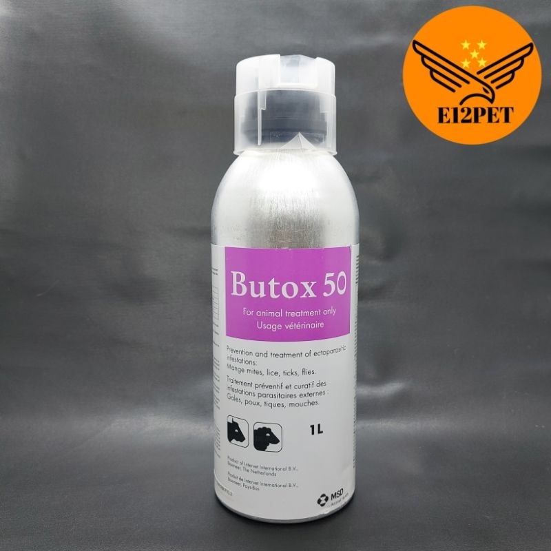 Jual Butox 50 1 Liter Pembasmi Kutu Caplak/Pinjal/Mange/Demodex / Hewan ...