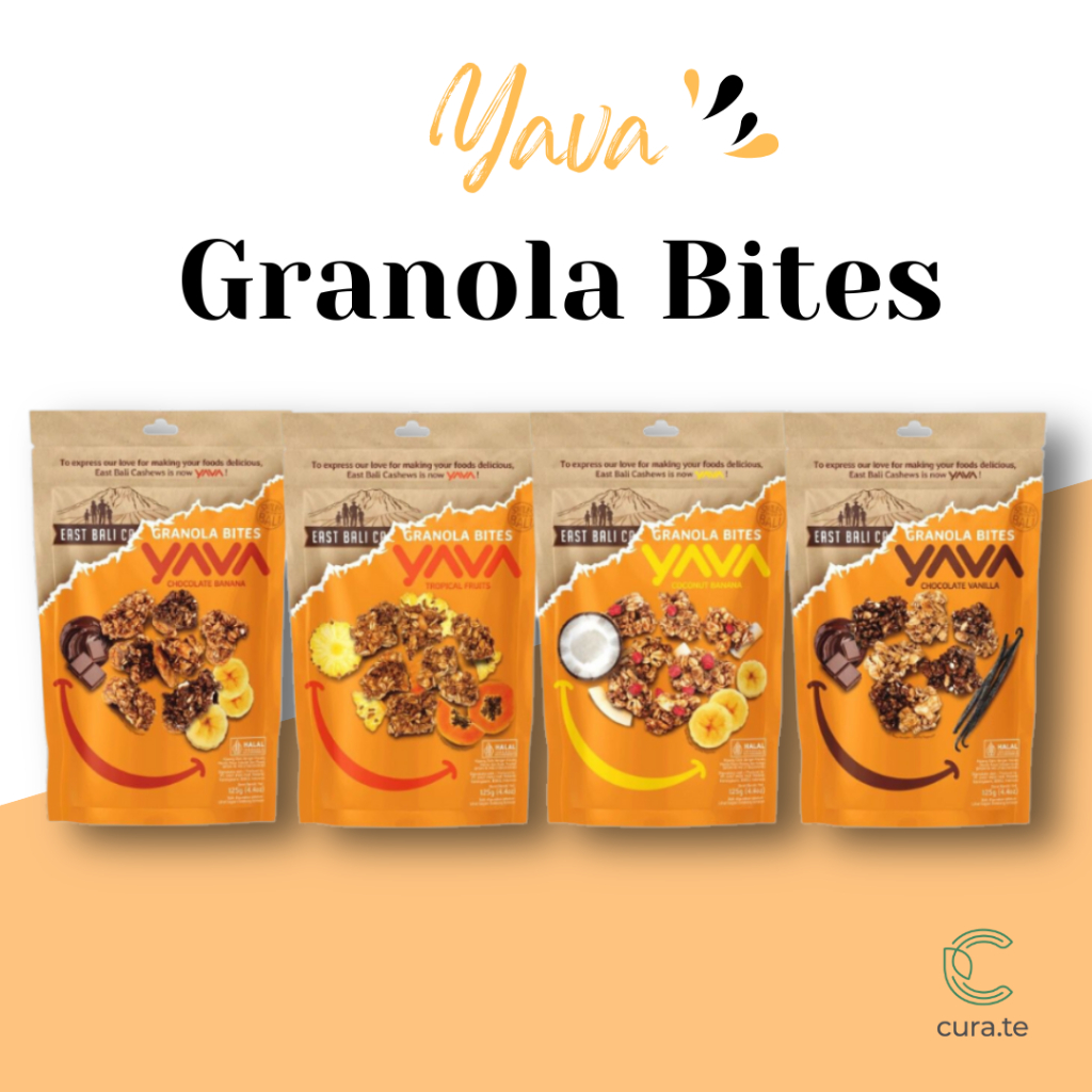 Jual EAST BALI YAVA CASHEWS GRANOLA BITES SNACK CEMILAN SEHAT | KACANG ...