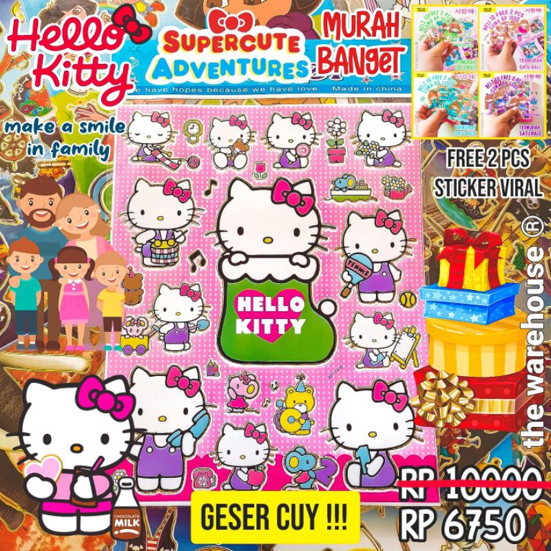 Jual stiker/sticker/hello kitty/sticker hello kitty/stiker helo kitty ...