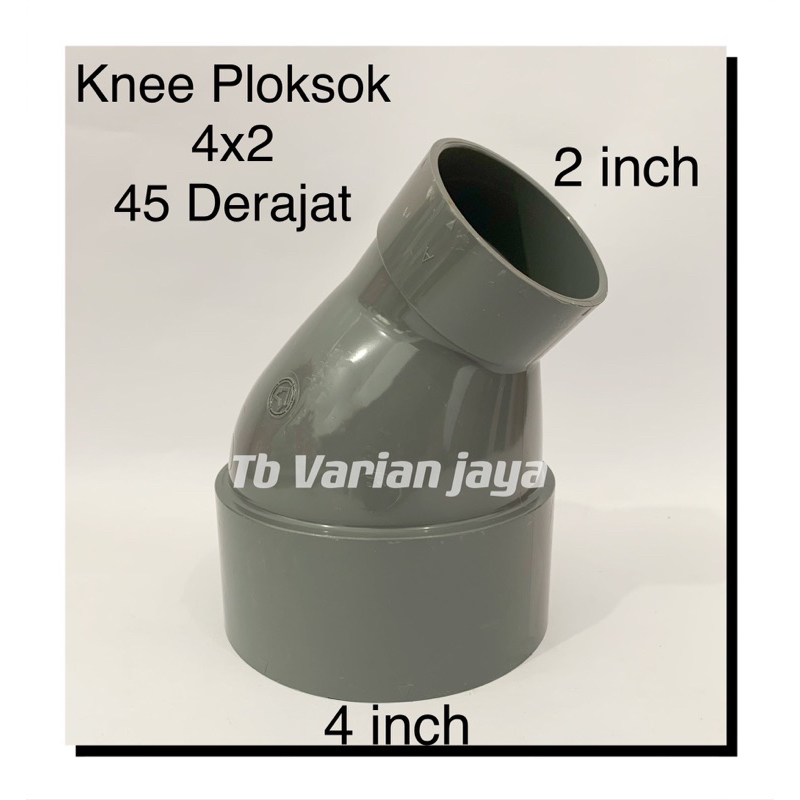 Jual Elbow 45 Derajat Knee 4 x 2 inch D keni Sambungan L Knie 4x2 inci 45° | Shopee Indonesia