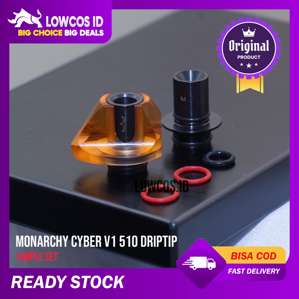 Jual Atomizer MONARCHY CYBER V1 DRIPTIP 510 SIMPLE SET | Shopee Indonesia