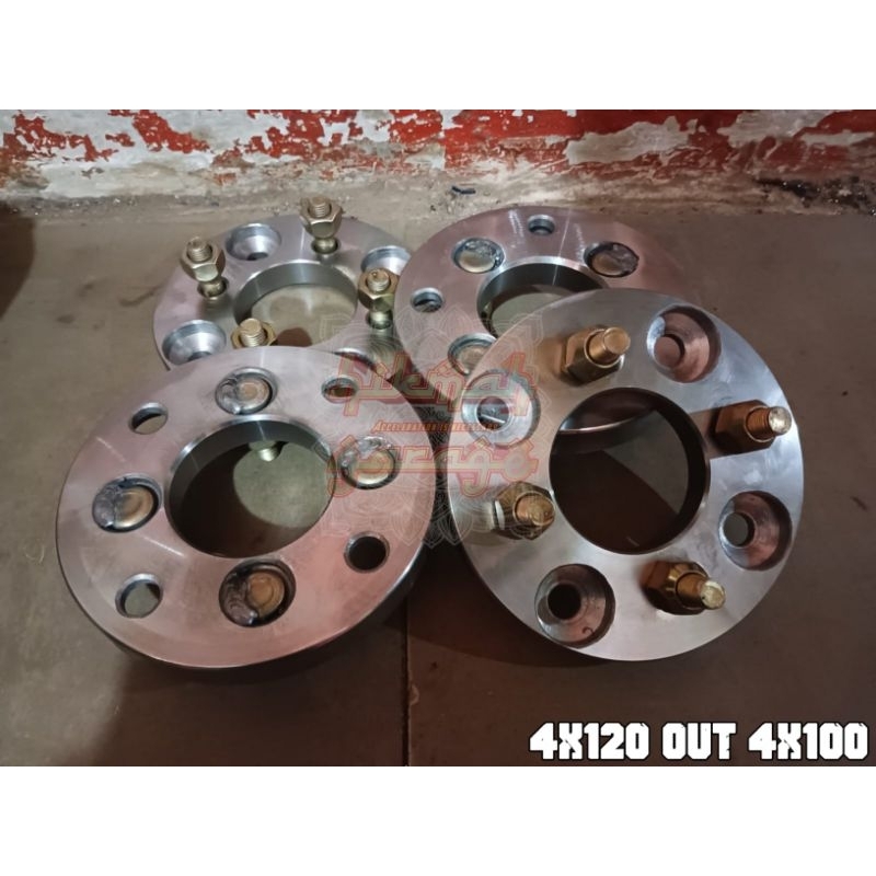 Jual adaptor velg mobil pcd 4x120 out 4x100 bahan besi padat - Untuk ...
