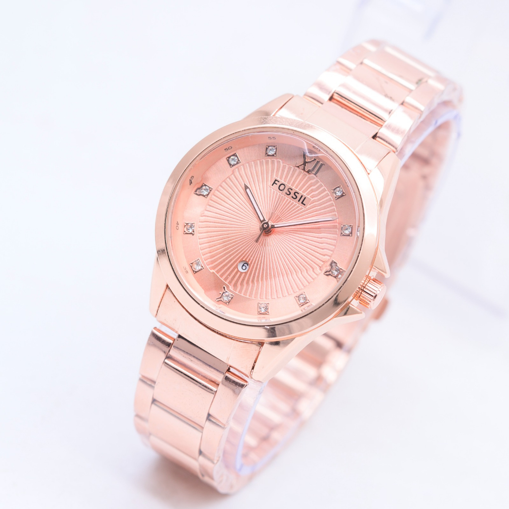 Jual JAM TANGAN WANITA DATE KACA DIAMOND ( 6W ) | Shopee Indonesia
