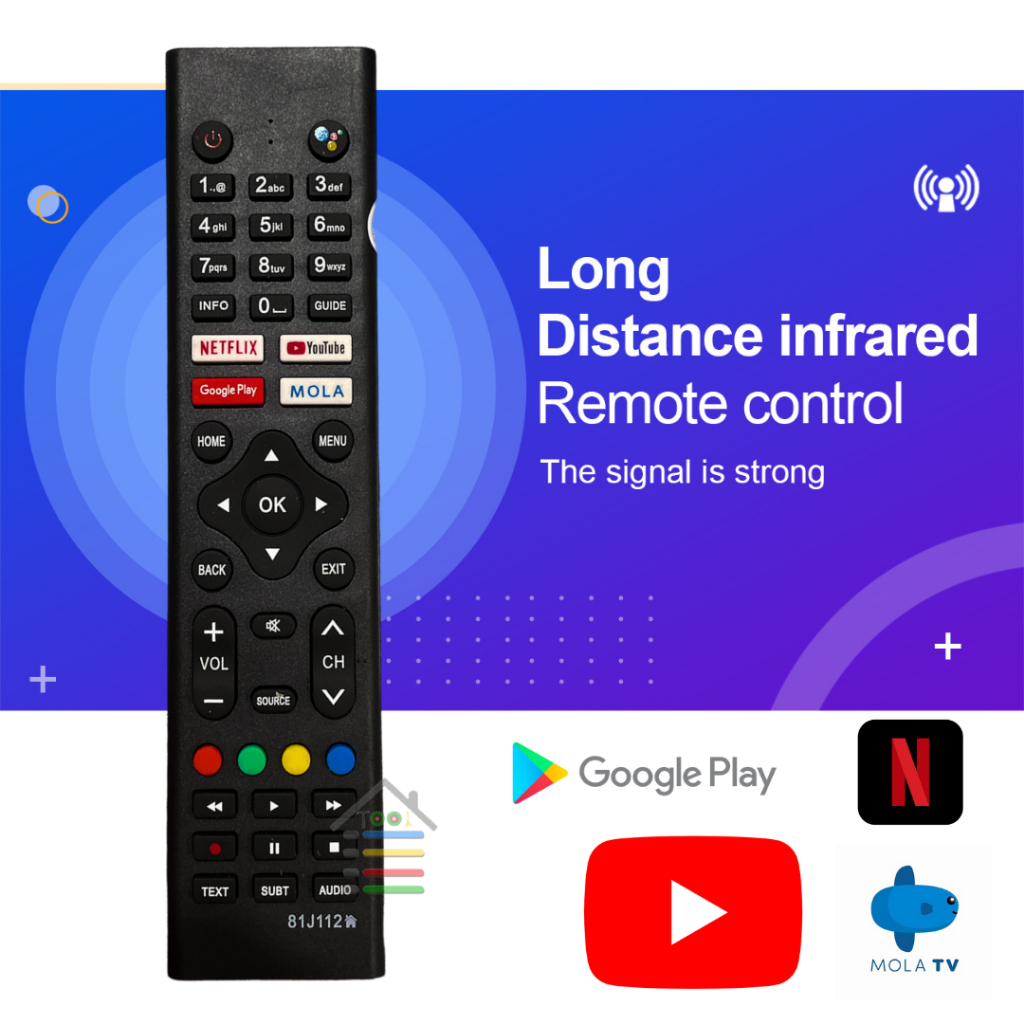Jual REMOTE POLYTRON DIGITAL SMART TV NETFLIX YOUTUBE PRIME 81J112 ...