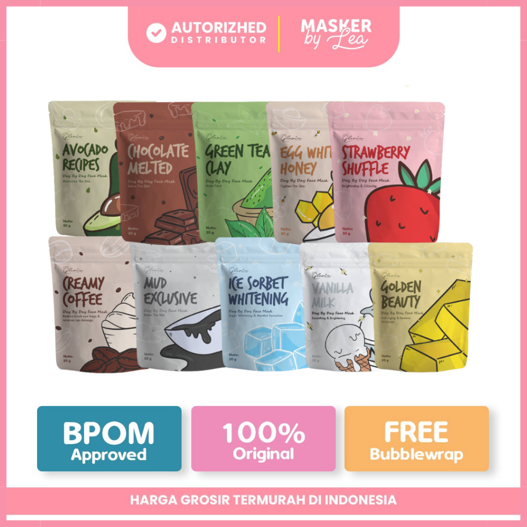 Jual 𝐑𝐀𝐃𝐘𝐒𝐀 𝐓𝐆𝐑 - Maskerbylea New Pack Masker Wajah Bubuk Lea Gloria 50 ...
