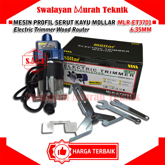 Jual Mesin Profile Trimmer Kayu Listrik MOLLAR ET3701 Electric Wood ...