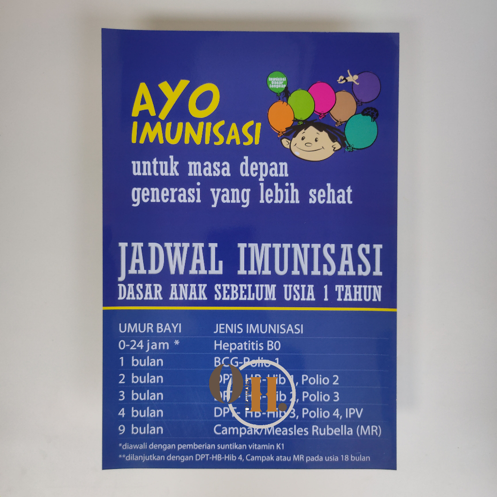 Jual Poster Ayo Imunisasi - Poster Imunisasi Anak - Poster Kesehatan ...