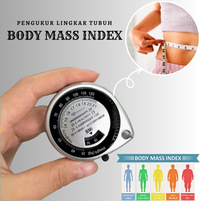 Jual BMI Tape Dr Gray Meteran Pengukur Lingkar Tubuh Body Mass Index ...