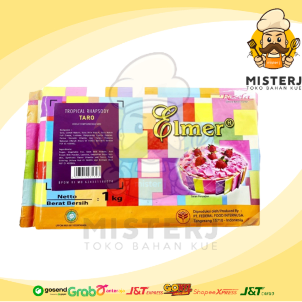 Jual Elmer Chocolate Tropical Compound Taro | 1 Kg | Elmer Coklat Rasa ...