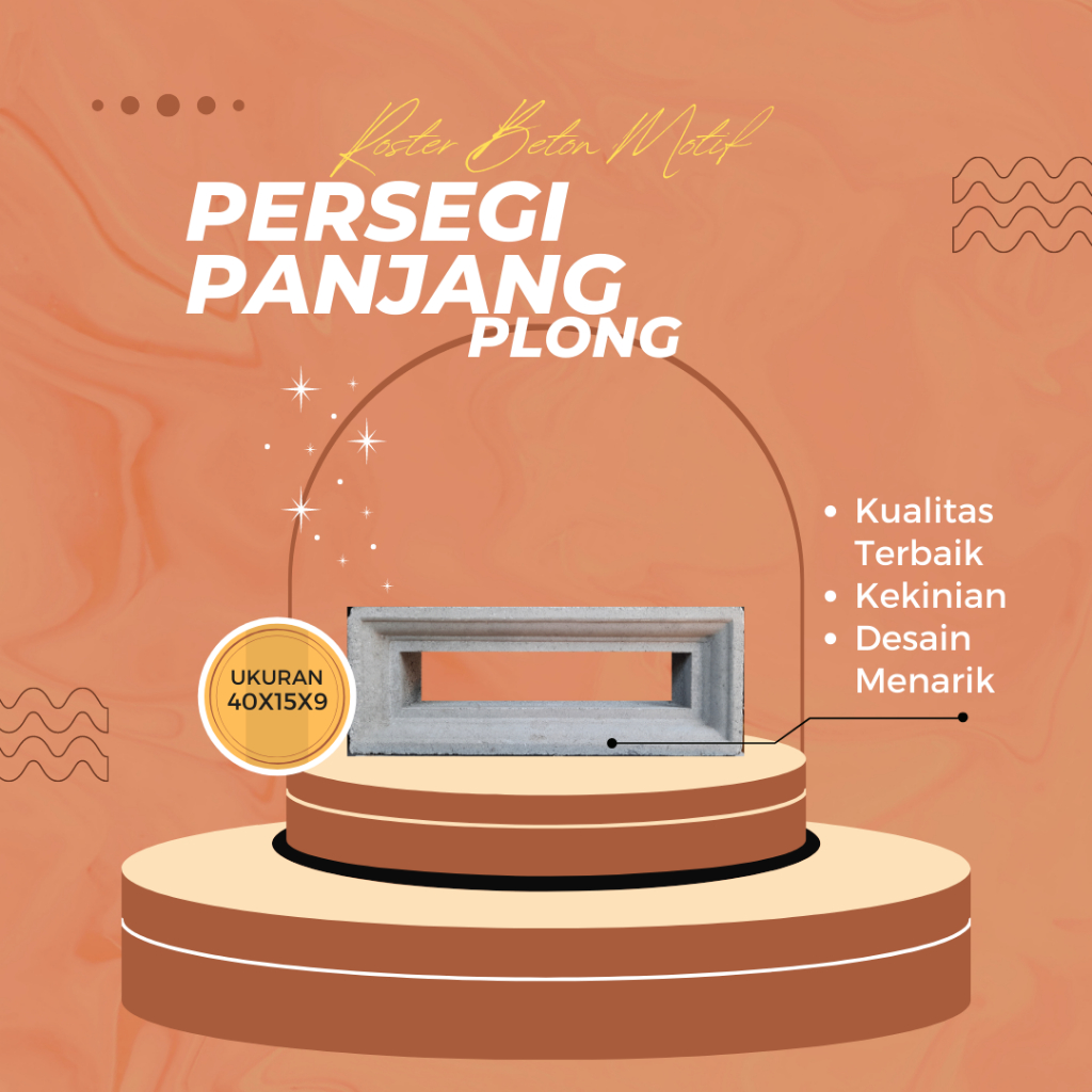 Jual Roster Beton Minimalis Atau Loster Beton Motif Persegi Panjang ...