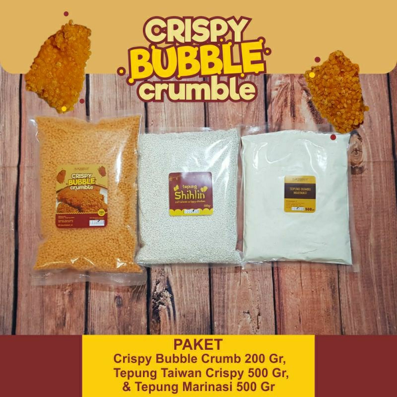 Jual Bubble crumb / rice crispy / tepung shihlin / tepung marinasi ...