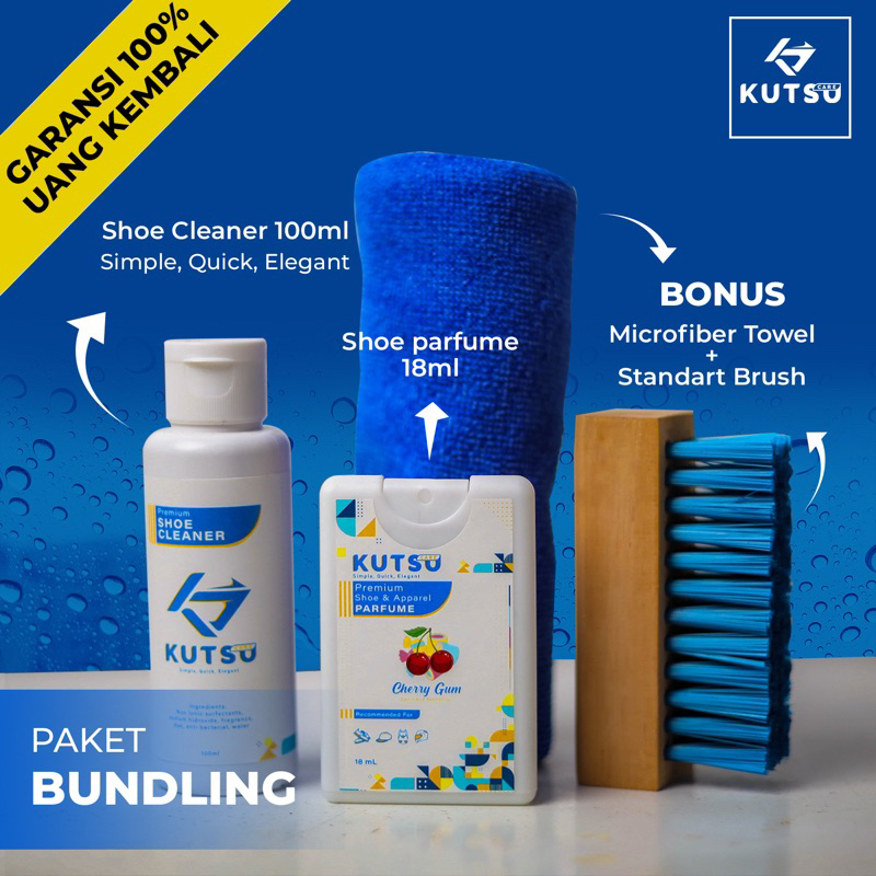 Jual Sabun pembersih sepatu shoe cleaner paket simple kit 100 ml by ...