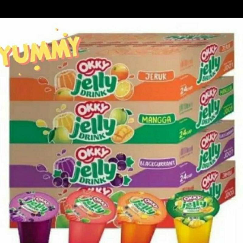 Jual okky jelly drink eceran 1000 | 1 dus isi 24 cup | Shopee Indonesia