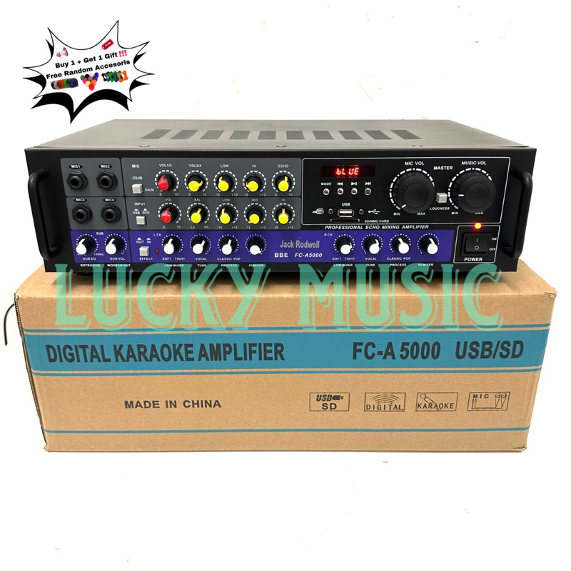 Jual Power Amplifier Jackk Rodwell FC A5000 Original FC A 5000 USB Bluetooth | Shopee Indonesia