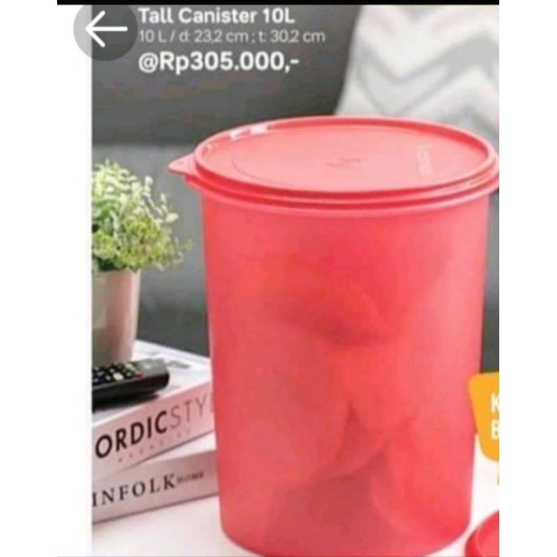 Jual Tupperware Original - Tall Canister 10 L - Toples Kerupuk ...