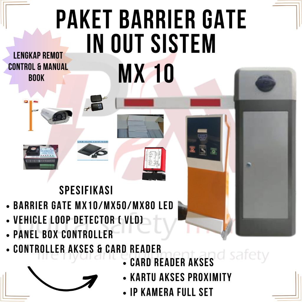 Jual PAKET BARRIER GATE AKSES SYSTEM TAP CARD PORTAL OTOMATIS PALANG ...