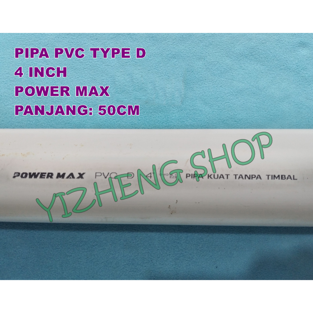Jual PIPA PVC 4 INCH PANJANG 50CM PUTIH POWER MAX | Shopee Indonesia