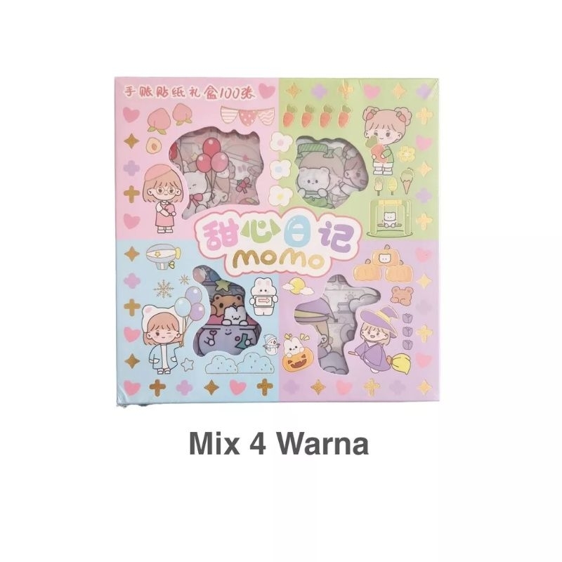 Jual STIKER MOMO STICKER KOREA KARAKTER KARTUN ANAK STIKER VIRAL STIKER ...