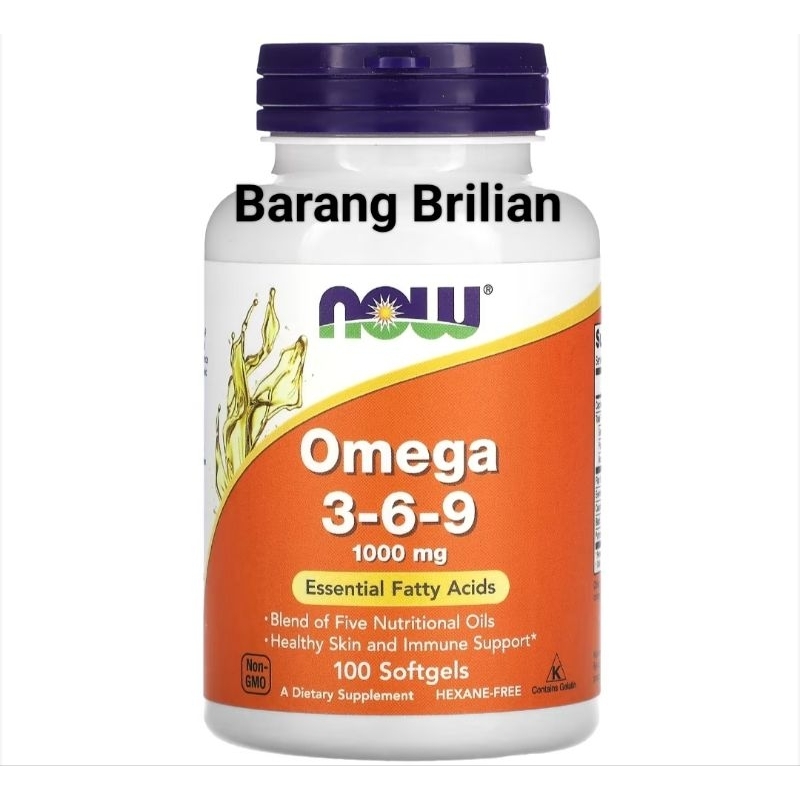 Jual Now Omega 3 6 9 1000 mg 100 250 Softgels USA | Shopee Indonesia