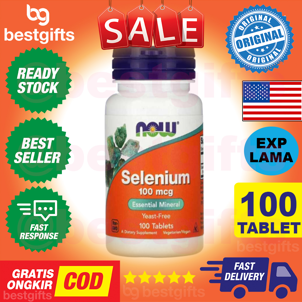Jual NOW SELENIUM 100MCG DAYA TAHAN TUBUH KESEHATAN KUKU DAN RAMBUT 100 ...