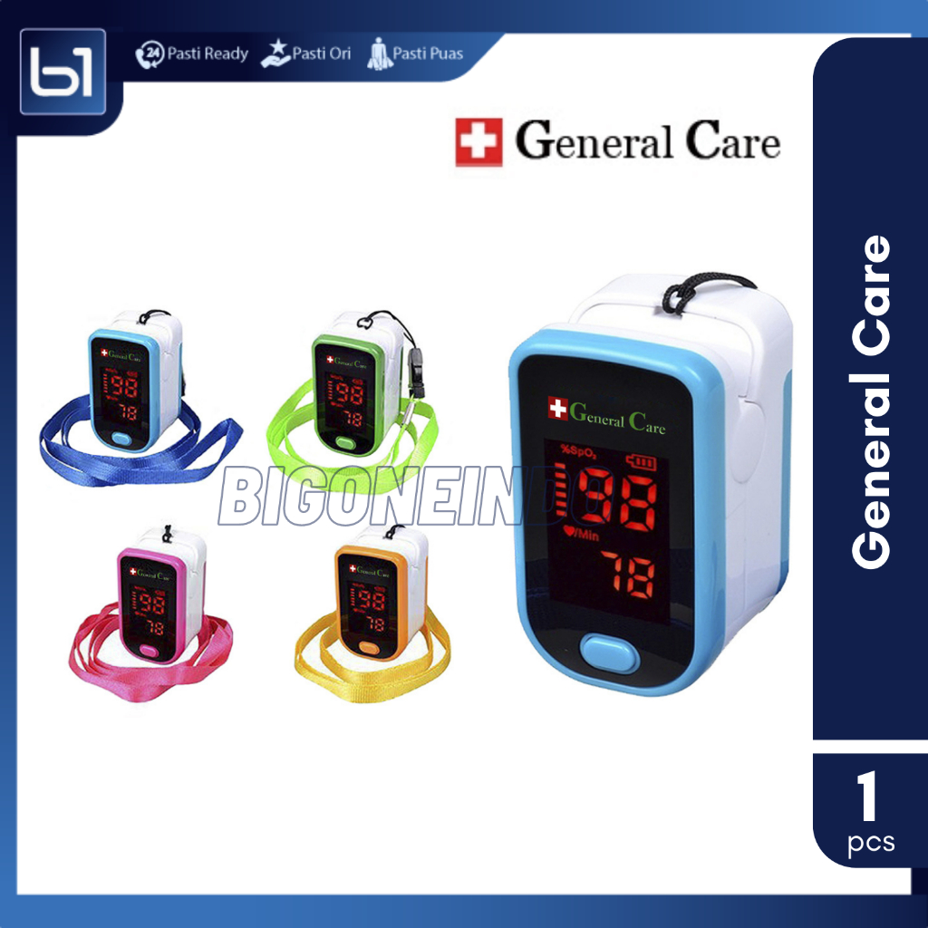 Jual GENERAL CARE Finger Pulse Oximeter Saturasi Oksigen, Oxymeter Alat ...