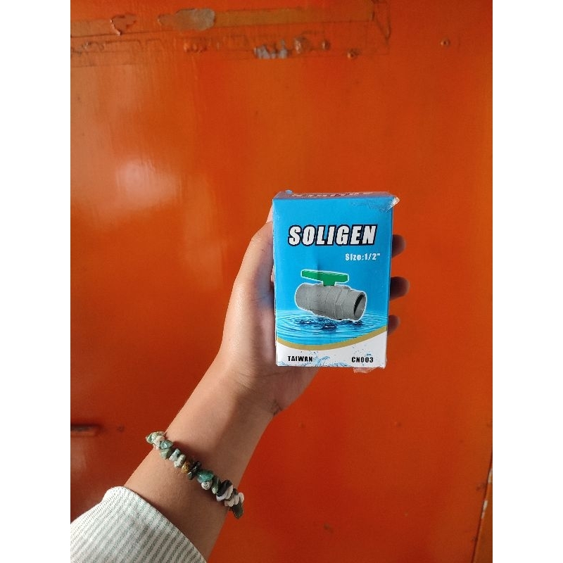 Jual Ball valve SOLIGEN stop kran pvc 1/2 inch | Shopee Indonesia