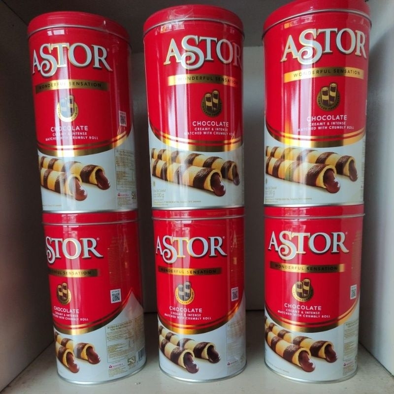 Jual ASTOR CHOCOLATE WAFER STICK KALENG 330 Gram | Shopee Indonesia
