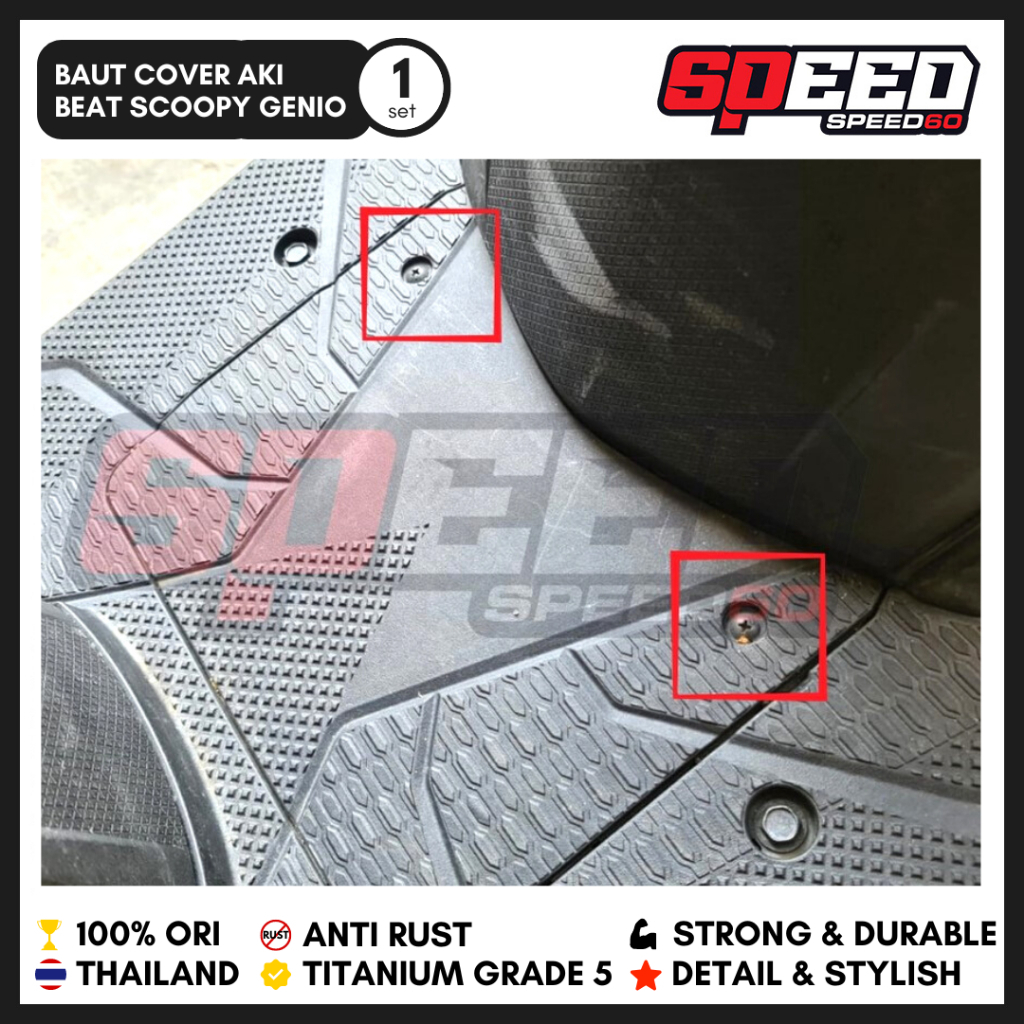 Jual Baut Injakan Aki Honda Beat Scoopy Genio Baut Titanium Grade 5 ...