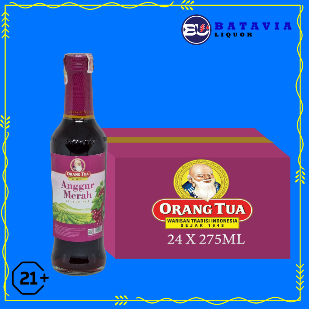 Jual Anggur Merah Orang Tua 275ml - 24 Botol | Shopee Indonesia
