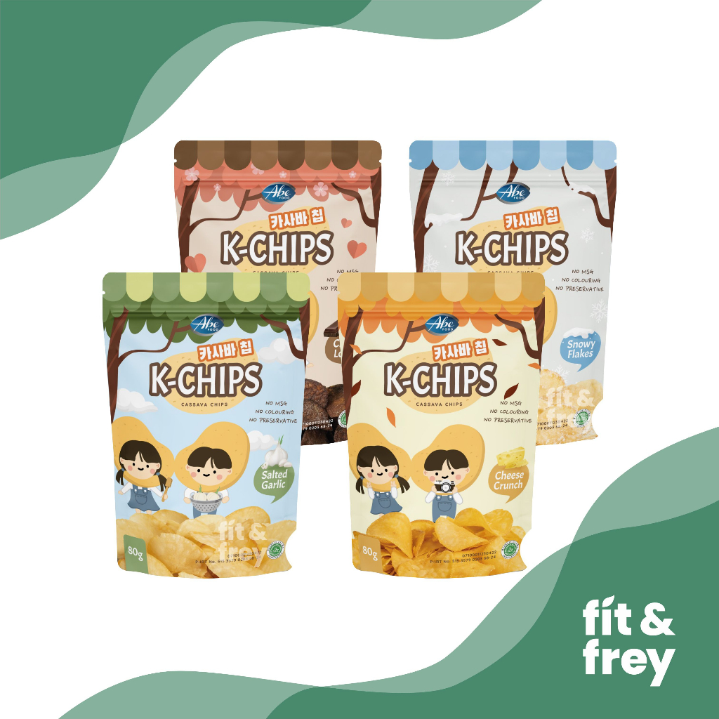 Jual ABE FOOD K-Chips Cassava Chips 80g - Keripik Singkong - No Msg ...