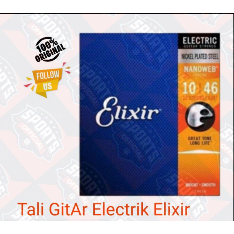 Jual Tali Gitar / Senar Gitar Listrik / Elektrik ELIXIR Full Set 6 Tali ...