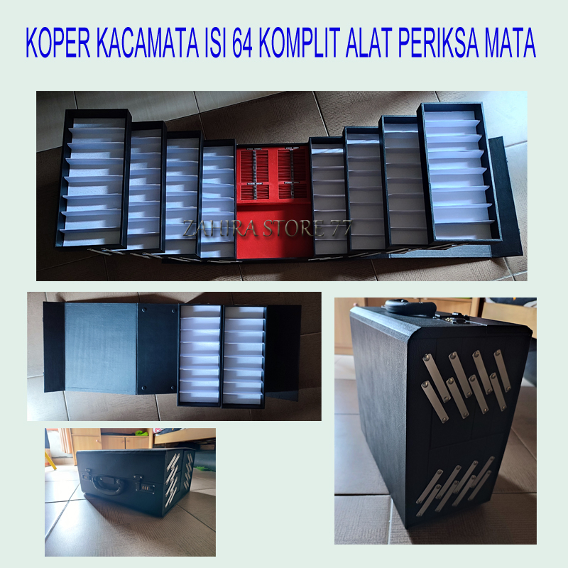 Jual KOPER kacamata isi 64 komplit sudah ada tempat Trial lens set ...