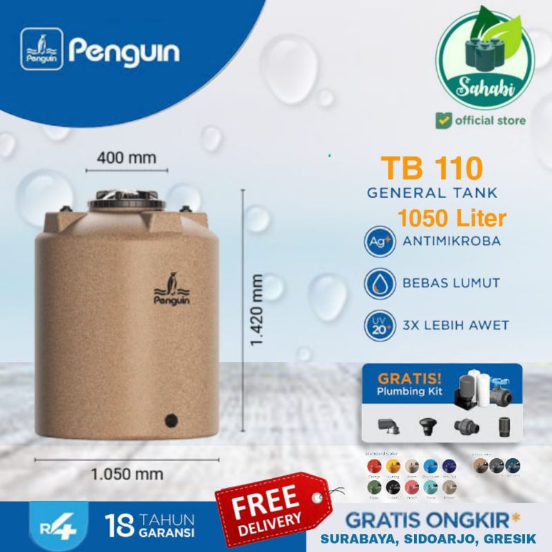Jual Tandon Air / Tangki Air / Toren Air PENGUIN/PINGUIN Rotamould 4 ...
