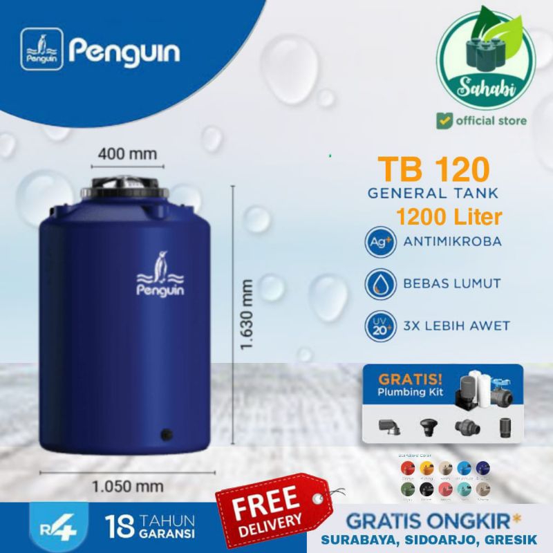 Jual Tandon Air / Tangki Air / Toren Air PENGUIN/PINGUIN Rotamould 4 ...