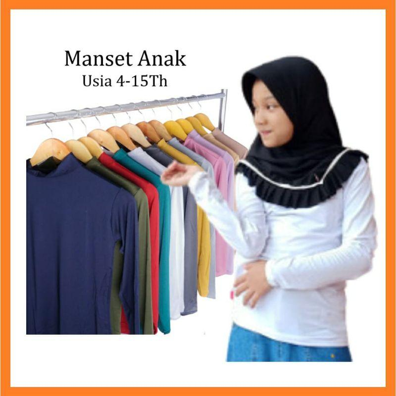 Jual Baju Manset ANAK Perempuan/ Kaos Anak Lengan Panjang/Mangset Anak ...