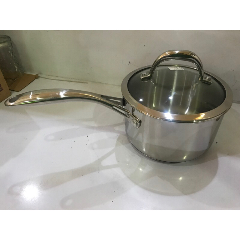 Jual panci Maxim Stainless steel 16 cm tutup kaca | Shopee Indonesia