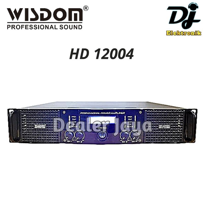 Jual Power Amplifier Wisdom HD 12004 / HD12004 - 4 channel | Shopee ...