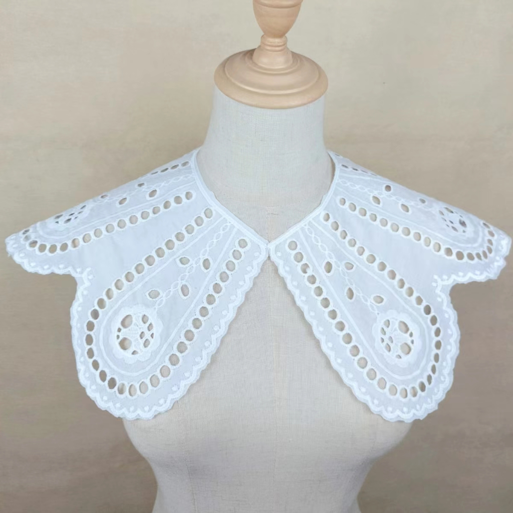 Jual Kerah Jahit Bordir Moira,Moira Collar,Kerah Renda Bordir,kerah ...