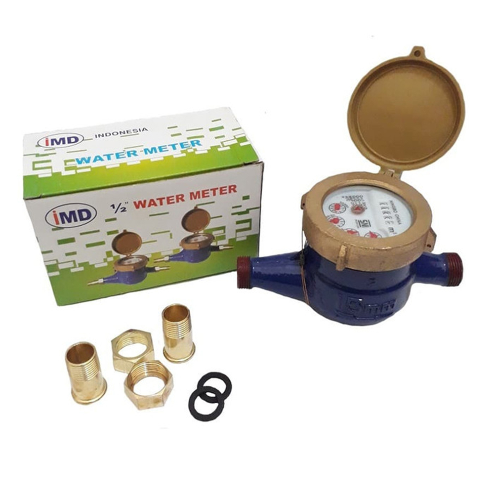 Jual IMD Meteran Air PDAM / PAM Air Pipa 1/2 inch Flow Water Pengukur ...