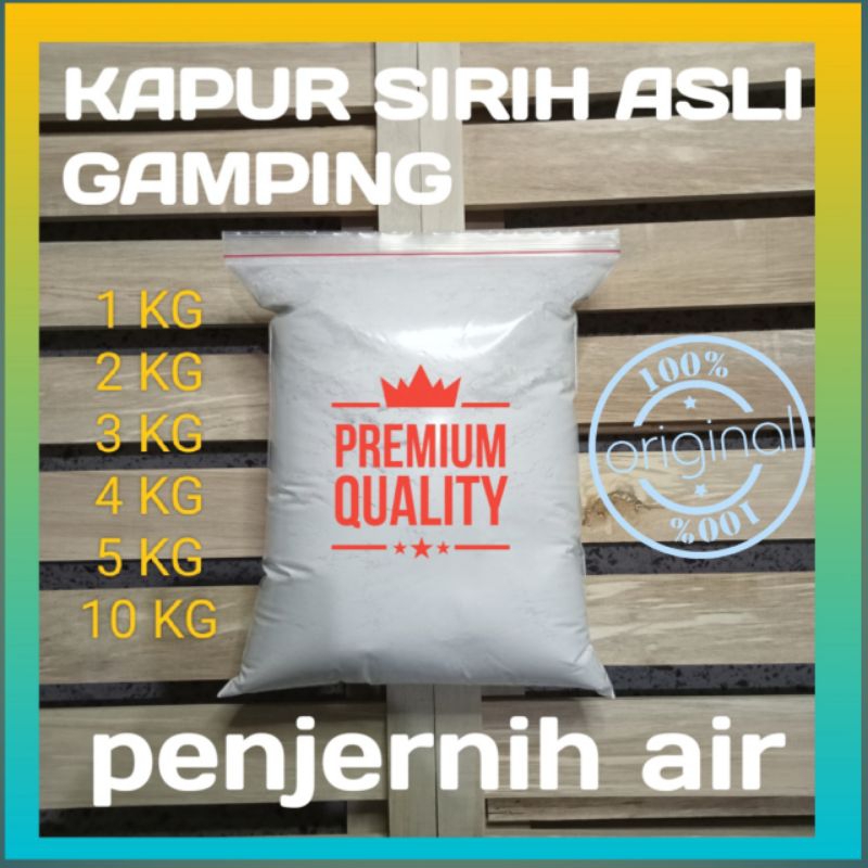 Jual 1 KG SAMPAI 5 KG PENJERNIH AIR SUMUR / KAPUR SIRIH GAMPING 100 % ...