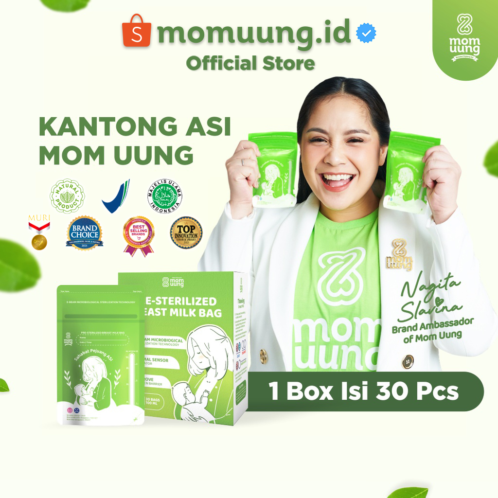 Jual MOM UUNG PRE-STERILIZED BREASTMILK BAG/ KANTONG ASI 100 ML 30 ...
