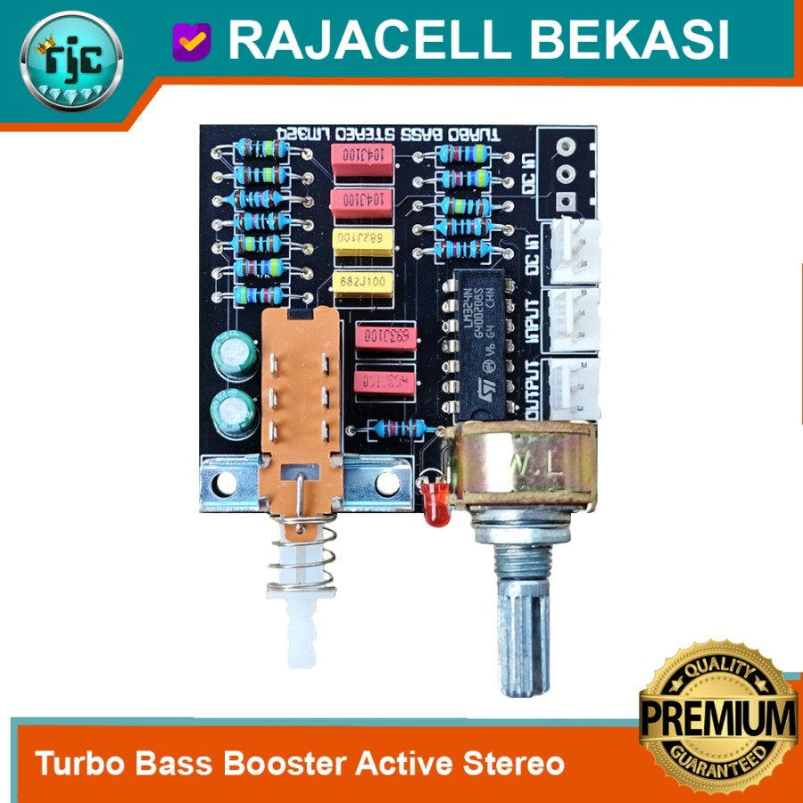 Jual Turbo Bass Booster Active Stereo Filter Crossover Penguat Low Bass ...