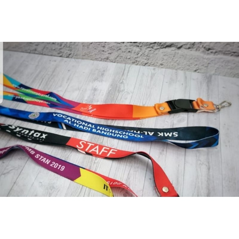 Jual custom lanyard / lanyard sublime / tali 1dcard | Shopee Indonesia