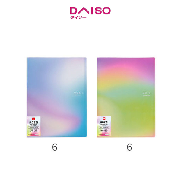 Jual Daiso Plastic Pocket Folder -A4 - 20 Pockets - Aurora- | Shopee ...