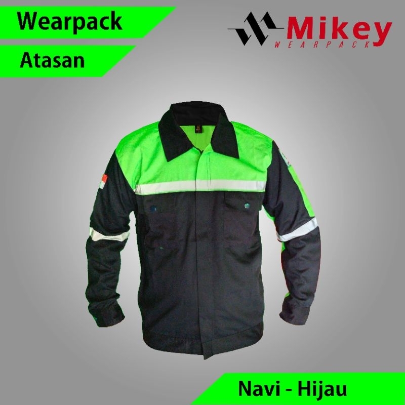 Jual Wearpack Proyek Atasan Seragam Kerja Lengan Panjang Warna Navy ...