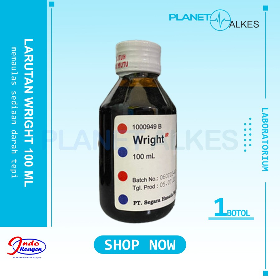 Jual Wright 100mL INDO REAGENT/ Reagen Pewarna Wright ED. 07/2026 | Shopee Indonesia