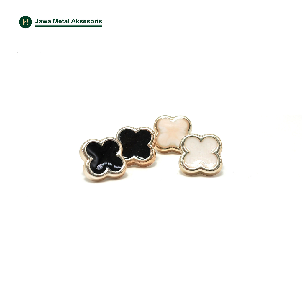 Jual Jawa Plastic Button Kancing Bunga Semanggi Kecil Lucu Unik ...