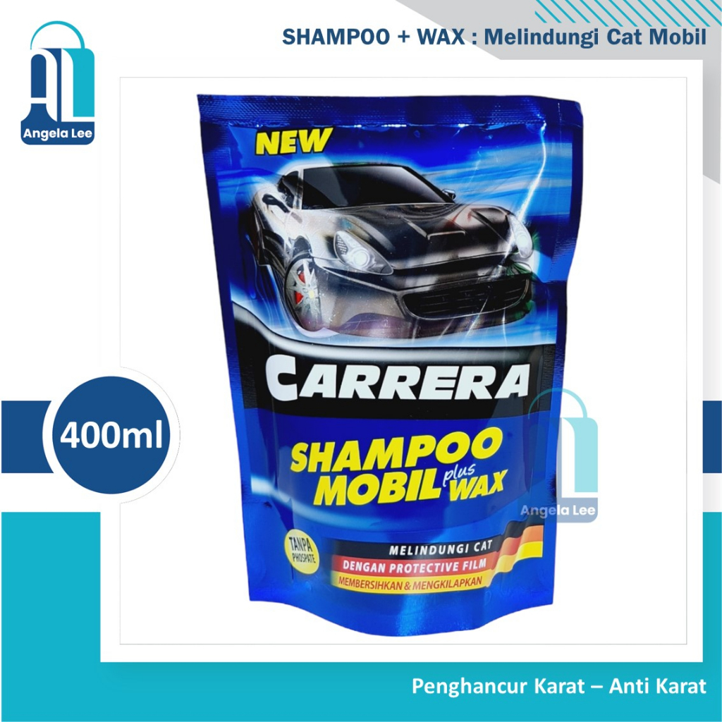 Jual Carrera Shampoo Mobil plus Wax Melindungi cat mengkilap 400ml ...