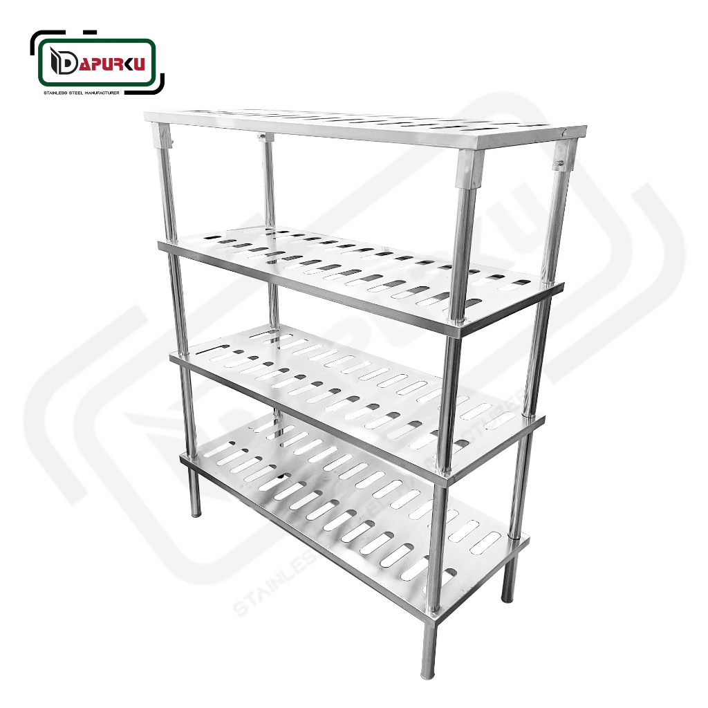 Jual Multi Rak 4-5 Tingkat Lemari Stainless Steel Rak Multifungsi ...
