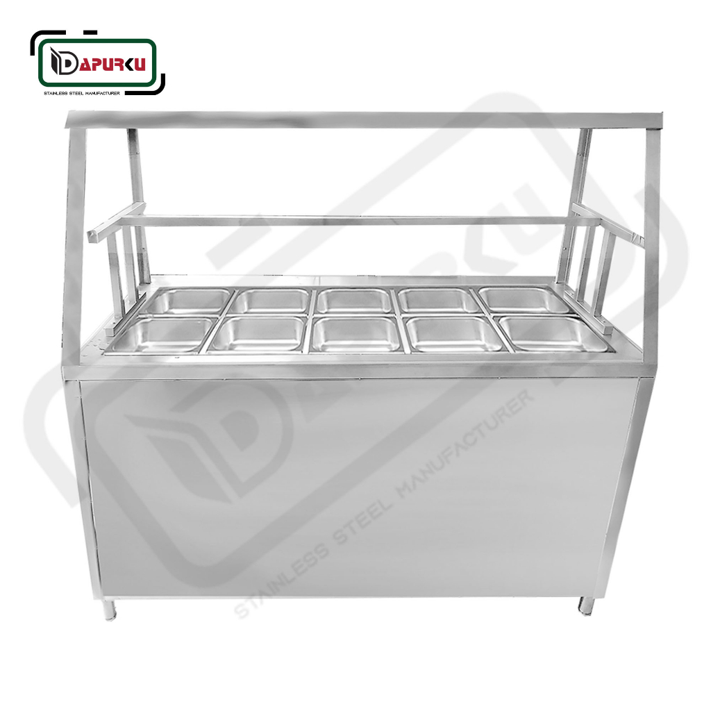Jual Bain Marie Food Display Penghangat Makanan Street Food / Rumahan ...